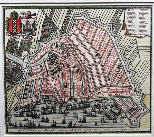 Amsterdam in 1612 - Antiquariaat De Vries & De Vries - antieke prenten ...